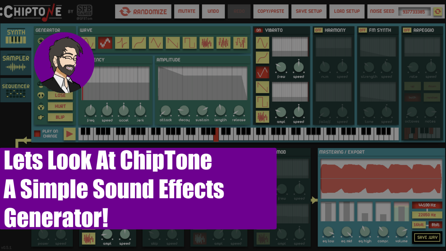 Chiptone – A Free Sound Effects Maker – FinePointCGI